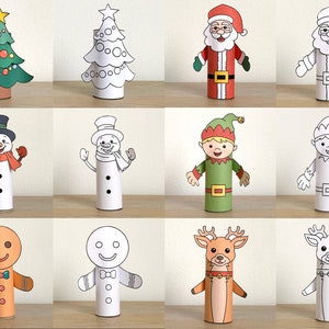 Christmas Toilet Paper Roll Craft Activity Winter Holiday Party ...