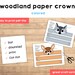 Woodland Animals Paper Crowns Activity Printable Kids Craft Woodland ...