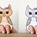 Owl Paper Craft Printable Woodland Animal Finger Puppet Kids Craft Owl ...