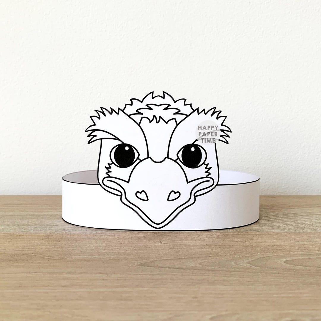 Emu Paper Crown Headband Activity Printable Kids Craft Activity ...
