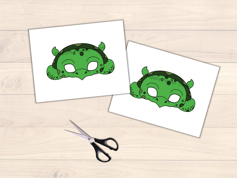 Sea Turtle Mask Template Costume Kids Diy Ocean Sea Animal - Etsy