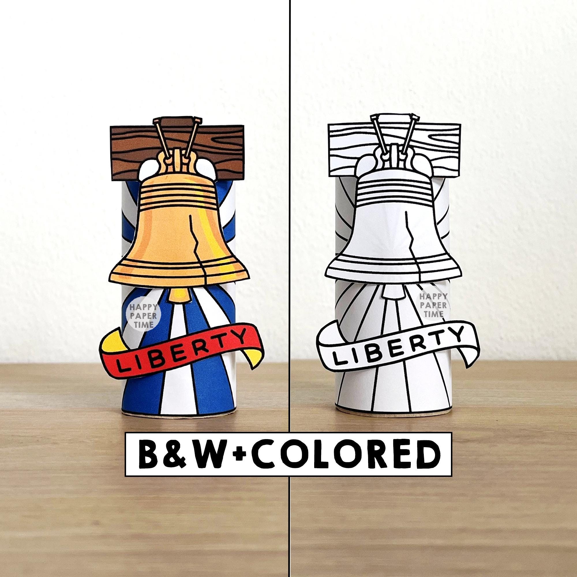 Liberty Bell Toilet Paper Roll Craft America Symbol 4th of July United ...