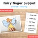 Fairy Paper Craft Printable Finger Puppet Template Kids Craft Activity ...