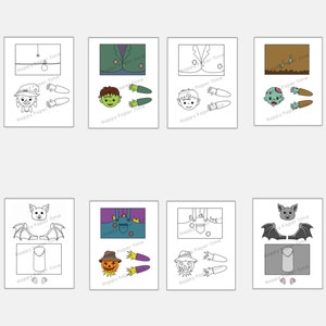 Halloween Toilet Paper Roll Craft Spooky Party Coloring Printable ...