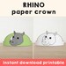 Soldier Helmet Paper Crown Headband Military Army Veteran Day Coloring ...