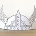 Viking Paper Crown Activity Printable Kids Craft Helmet Medieval ...