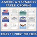American Symbols Paper Crowns Flag 4th of July Patriotic Printable DIY ...