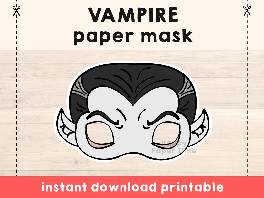 Vampire Mask Kids Vampire Costume Vampire Mask Diy Vampire Mask Kids ...