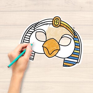 Horus Egypt God Mask Ancient Egypt Party Mask Template Costume Diy ...