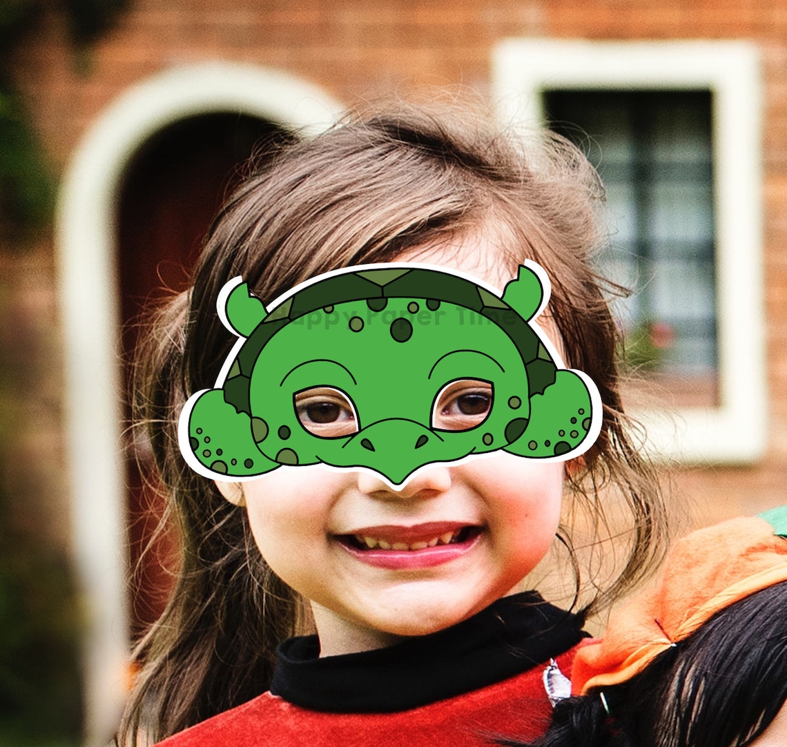 Sea Turtle Mask Template Costume Kids Diy Ocean Sea Animal - Etsy