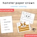 Hamster Paper Crown Headband Pet Animal Printable Kids Craft Rodent ...