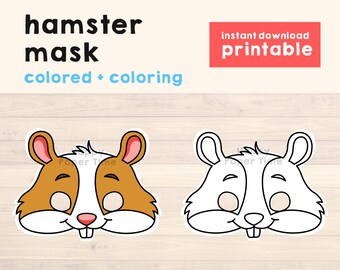 Hamster Mask Kids | Etsy