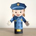 Police Officer Toilet Paper Roll Craft Policeman Party Coloring ...