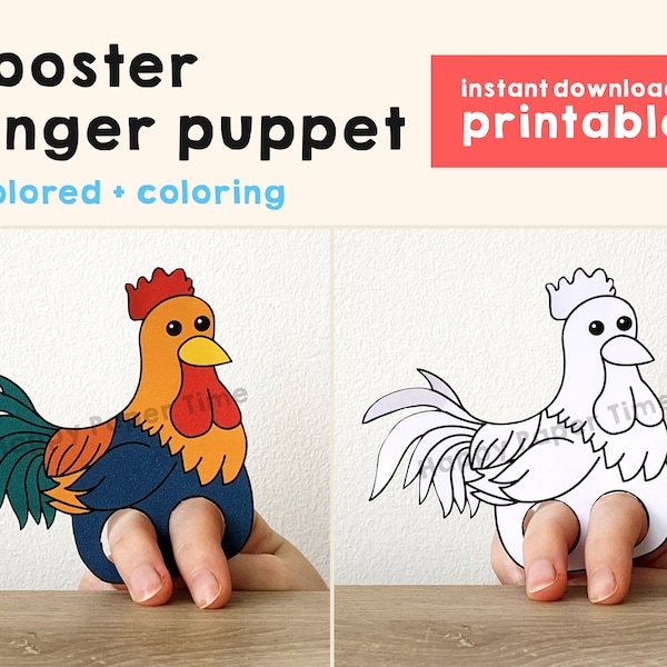 Rooster Puppet - Etsy
