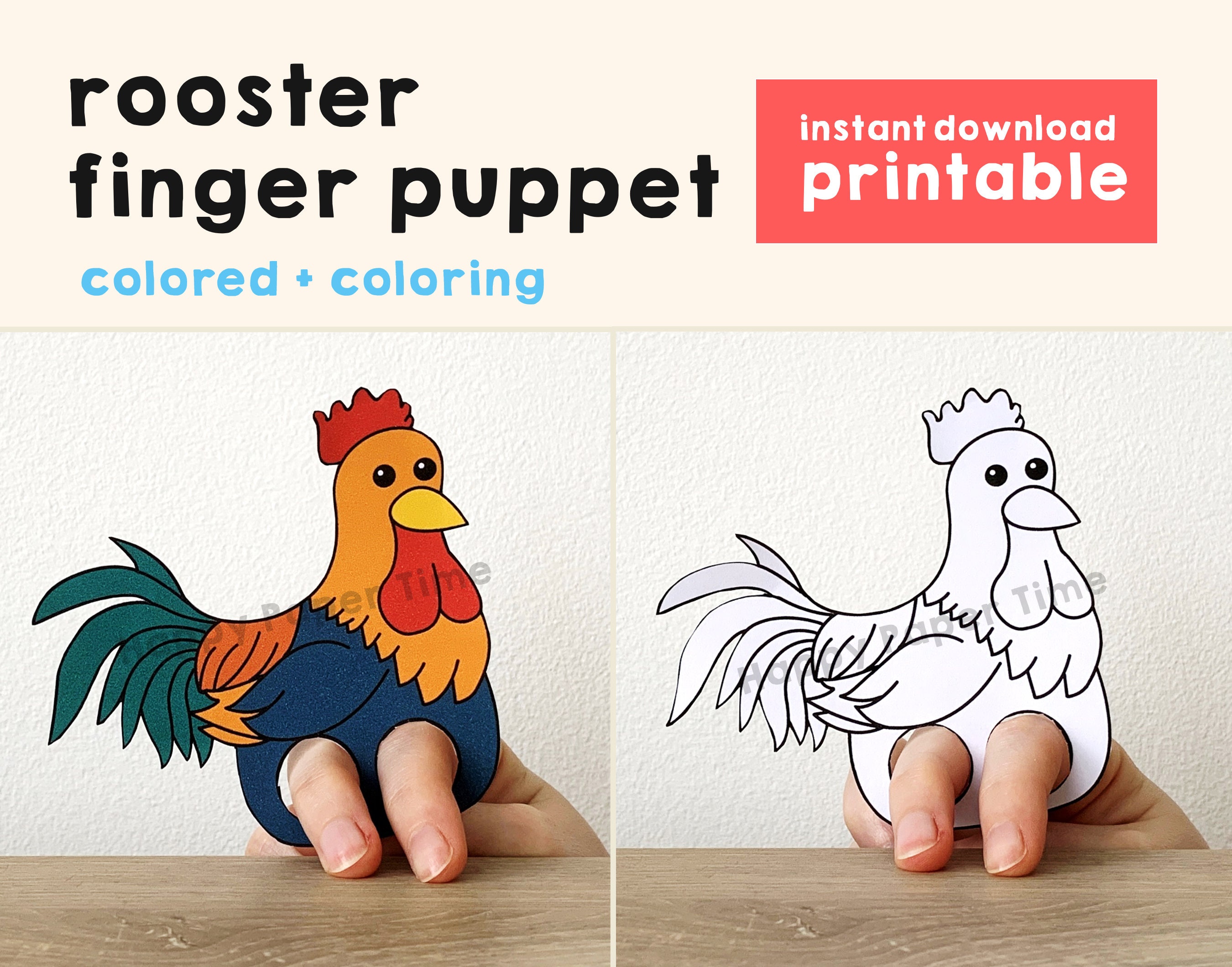 Rooster Crafts For Preschoolers