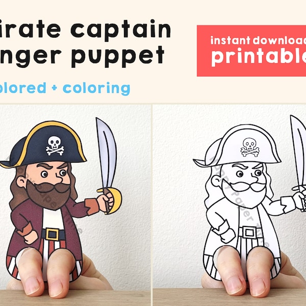 Pirate Puppet - Etsy