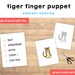 Tiger Paper Craft Printable Asian Animal Finger Puppet Kids Craft ...
