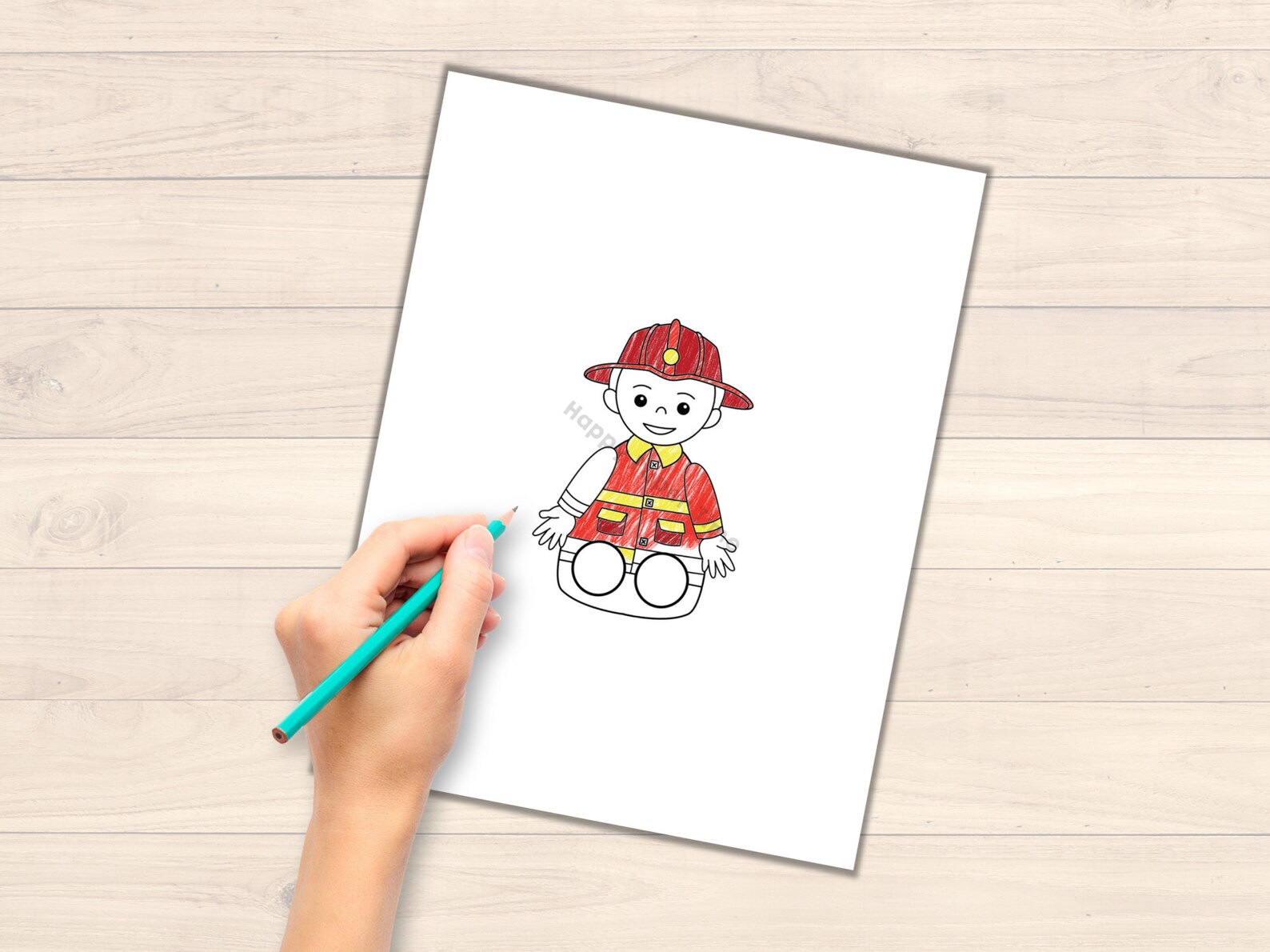 Community Helpers Paper Craft Printable Finger Puppet Template Kids ...