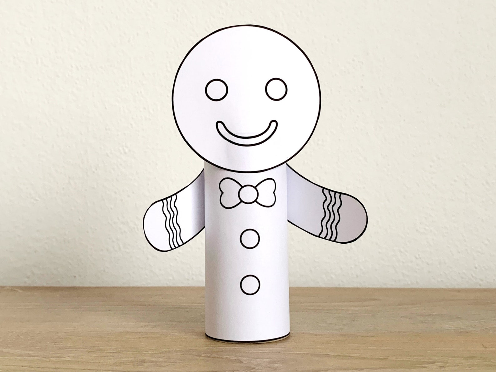 Gingerbread Man Toilet Paper Roll Craft Christmas Party - Etsy