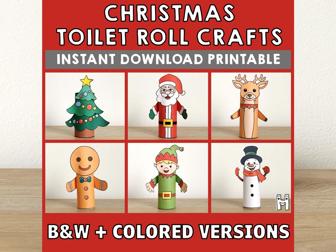 Christmas Toilet Paper Roll Craft Activity Winter Holiday Party ...