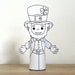 Leprechaun Toilet Paper Roll Craft Activity St. Patrick's Day Coloring ...