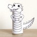 Crocodile Toilet Paper Roll Craft Australian Animal Party Coloring ...