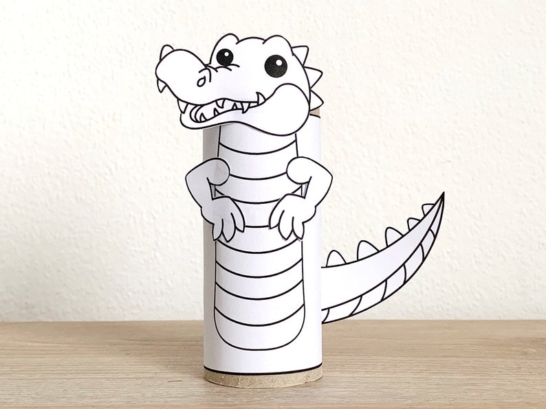 Crocodile Toilet Paper Roll Craft Australian Animal Party - Etsy