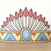 Native American Paper Craft Headdress Crown Party Template Printable ...