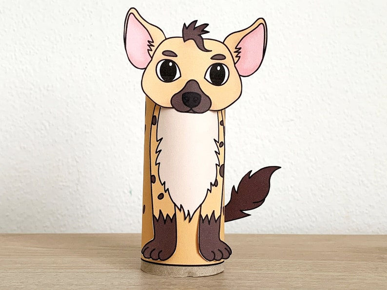 Hyena Toilet Paper Roll Craft African Animal Safari Party - Etsy