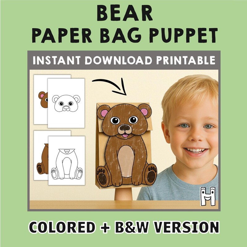 Bear Puppet - Etsy
