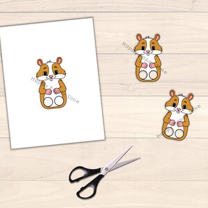 Hamster Paper Craft Printable Pet Animal Finger Puppet Guinea Pig ...