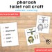 Pharaoh Toilet Paper Roll Craft Ancient Egypt Party Coloring Printable ...