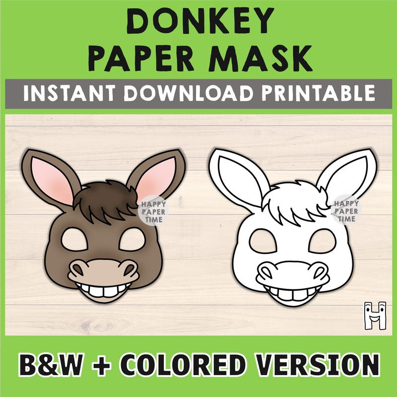 Donkey Mask - Etsy