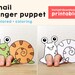 Snail Paper Craft Printable Finger Puppet Bug Template Kids - Etsy Canada