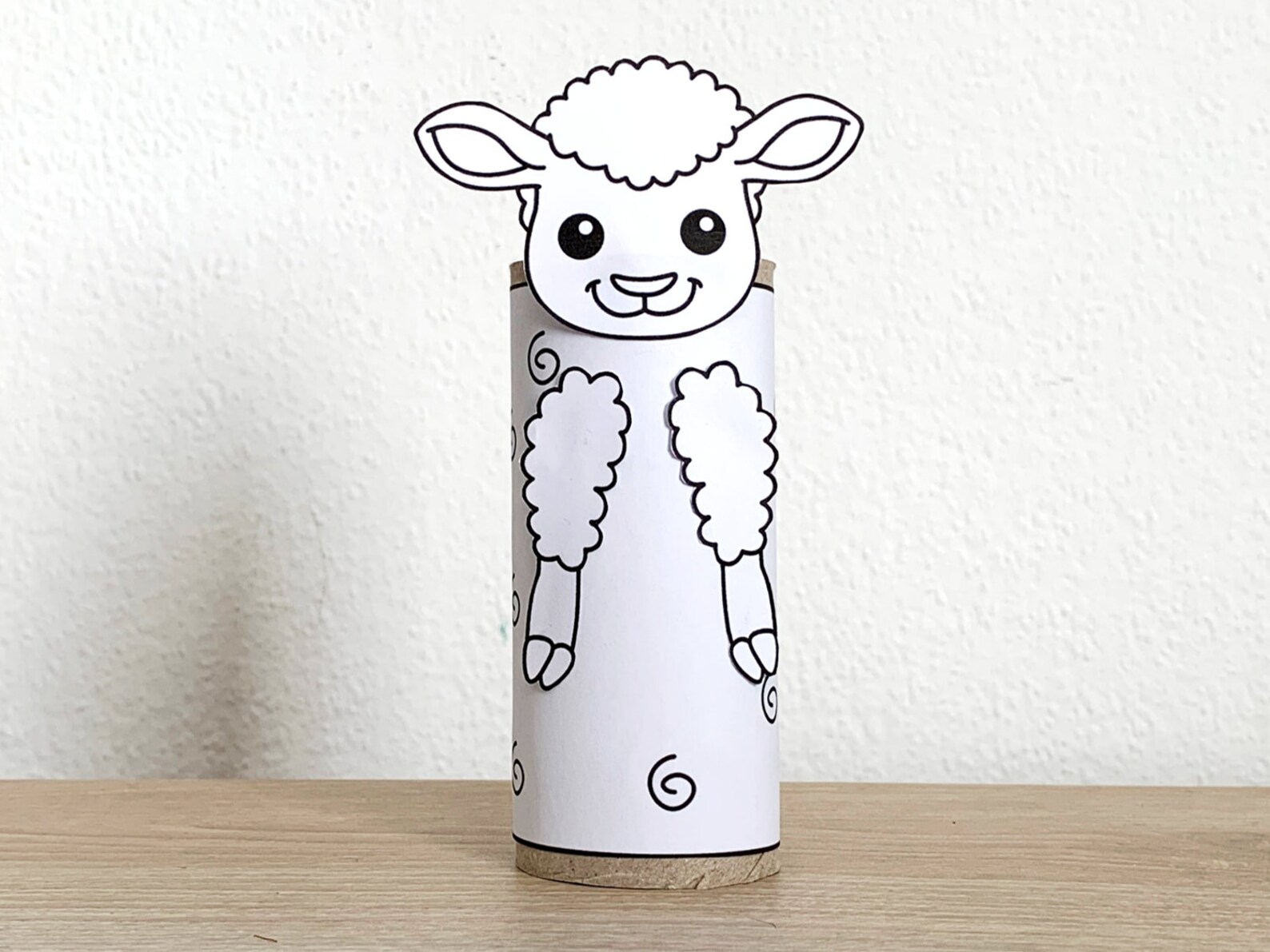 Sheep Toilet Paper Roll Craft Farm Animal Party Coloring - Etsy