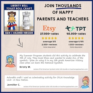 Liberty Bell Toilet Paper Roll Craft America Symbol 4th of July United ...