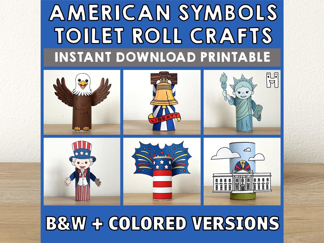 American Symbols Toilet Paper Roll Craft 4th of July President's Day ...