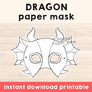 Dragon Mask Dragon Party Favor Monster Mask Medieval Party Dragon ...