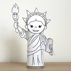 Statue of Liberty Toilet Paper Roll Craft America Symbol 4th of July ...