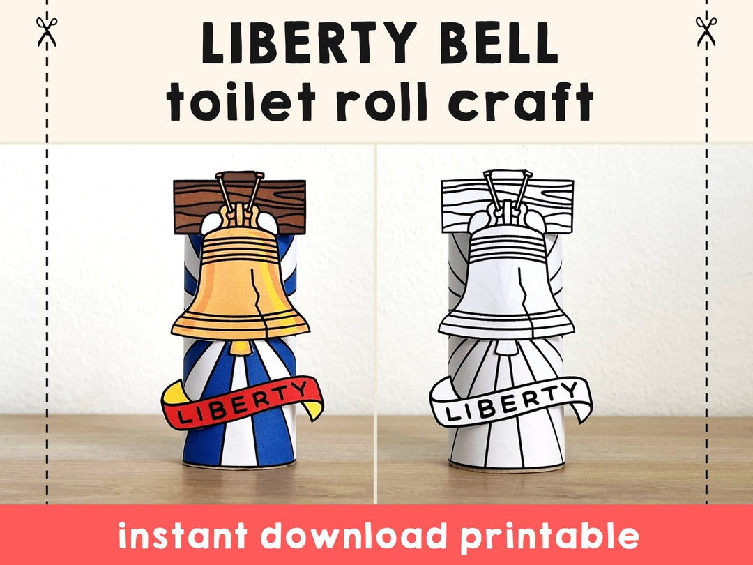Liberty Bell Toilet Paper Roll Craft America Symbol 4th of July United ...