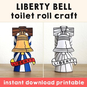Liberty Bell Toilet Paper Roll Craft America Symbol 4th of July United ...