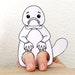 Platypus Paper Craft Printable Australian Animal Finger Puppet - Etsy