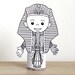 Pharaoh Toilet Paper Roll Craft Ancient Egypt Party Coloring Printable ...