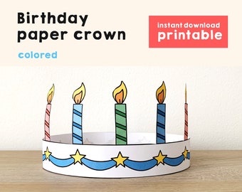 Monster Paper Crown Printable - Etsy Canada