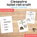 Cleopatra Toilet Paper Roll Craft Ancient Egypt Party Coloring ...