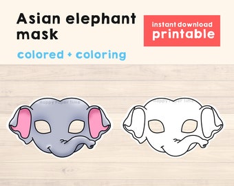 Asian Elephant Mask - Etsy