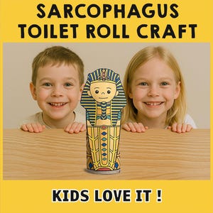 Sarcophagus Toilet Paper Roll Craft Ancient Egypt Party Coloring ...
