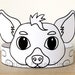 Hyena Paper Crown Party Coloring Printable Kids Craft African - Etsy