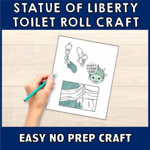 Statue of Liberty Toilet Paper Roll Craft America Symbol 4th of July ...