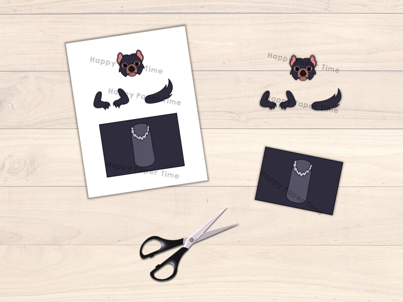 Tasmanian Devil Toilet Paper Roll Craft Australian Animal - Etsy